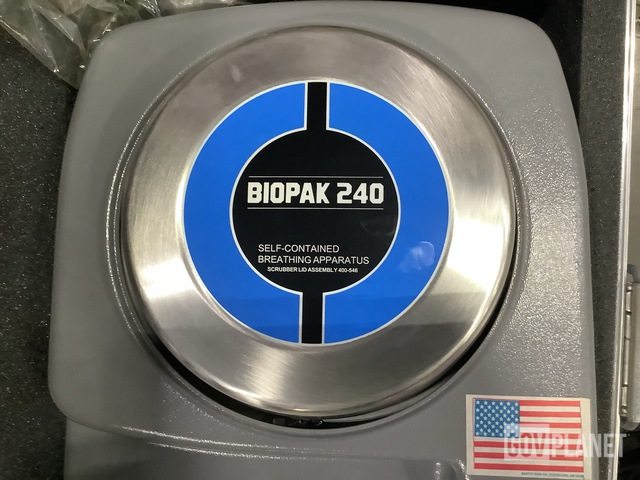 Surplus (3) Biomarine Biopak 240 Self-Contained Breathing Apparatuses ...
