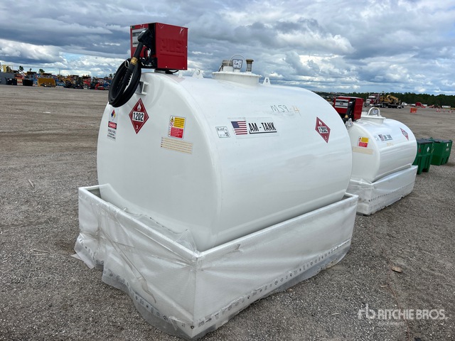 2025 AM Tank AM-TANK1000 1050 gal Skid Mounted Steel Diesel 1050 gal ...