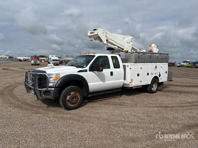 Versalift VST 40 ft on 2015 Ford F-550 XL 4x4 Extended Cab Bucket Truck ...