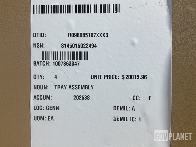 (4) BOH Environmental 21 Module Hull Storage Assemblies in Yermo ...
