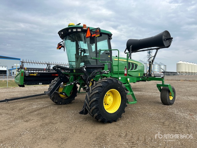 2015 John Deere W150 35 ft Swather Windrower | Ritchie Bros. Auctioneers