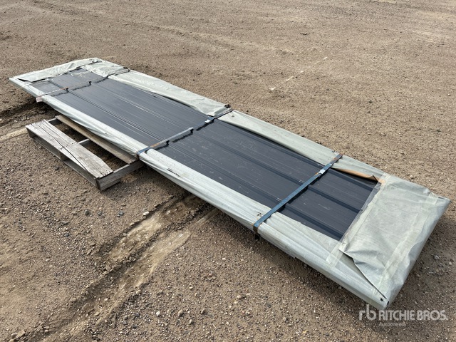 Quantity of (50) SKLP SKL50 12 ft Galvalume Steel Sheets (Black ...