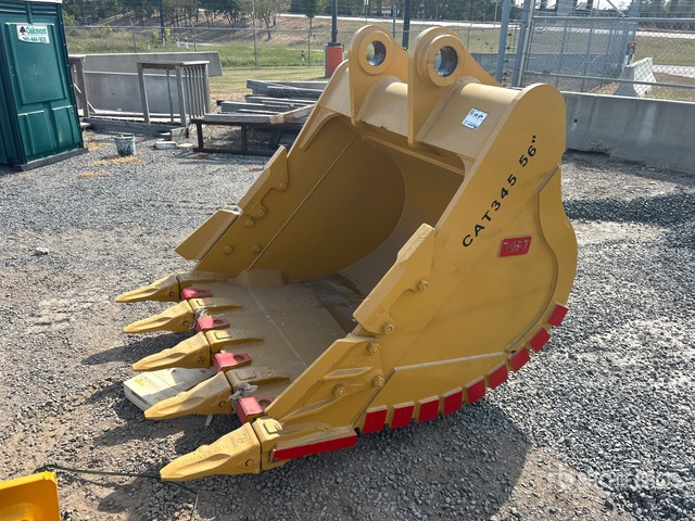 2025 TOFT CAT345 56 in Digging Excavator Bucket - Fits Cat 345 (Unused ...