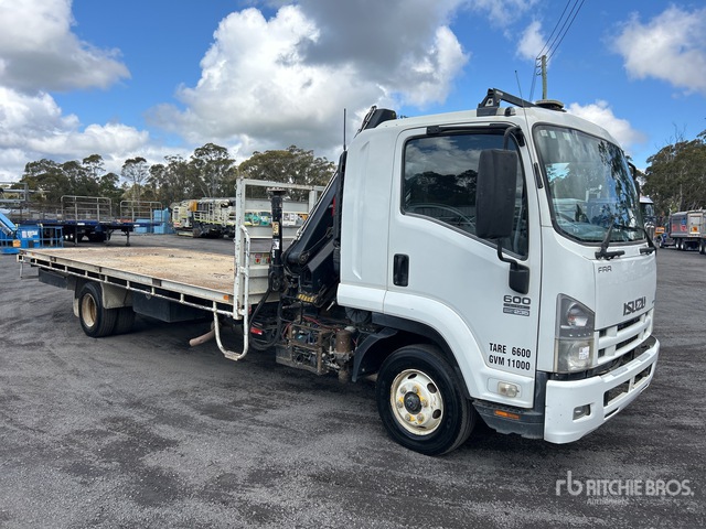 2012 Isuzu FRR 600 4x2 w/ 2010 Hiab 055 D-3 DUO 1.58 t Knuckle Boom ...