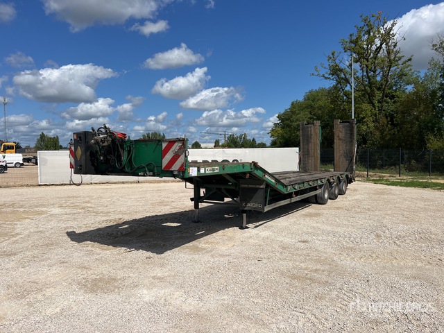 2001 Kaiser S4503F2C Tri/A Semi-Remorque Porte-Engins 3 Essieux Low ...