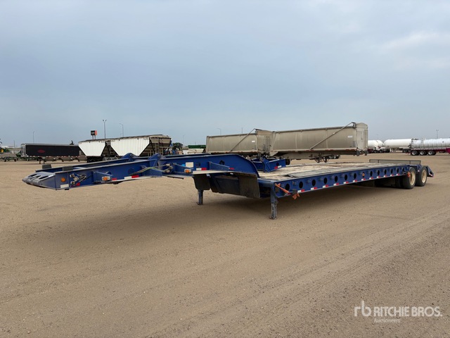 2006 K-Line KSD50T-16W 50 ton 16-Wheel Single Drop Lowboy Trailer ...