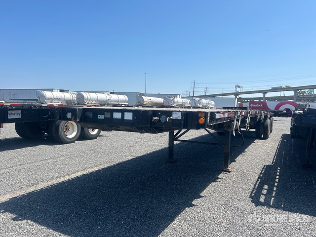 2015 Direct Trailer DT485TWSAW 48 ft T/A Spread Axle Flatbed Trailer ...