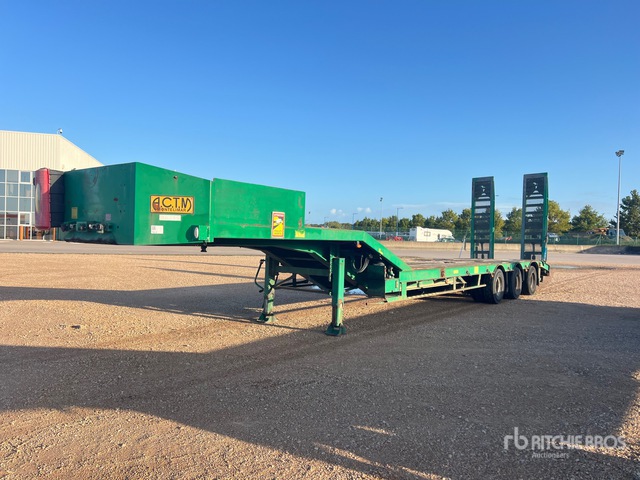 2006 ACTM S46315 Semi-Remorque Porte-Engins 3 Essieux Low Loader ...