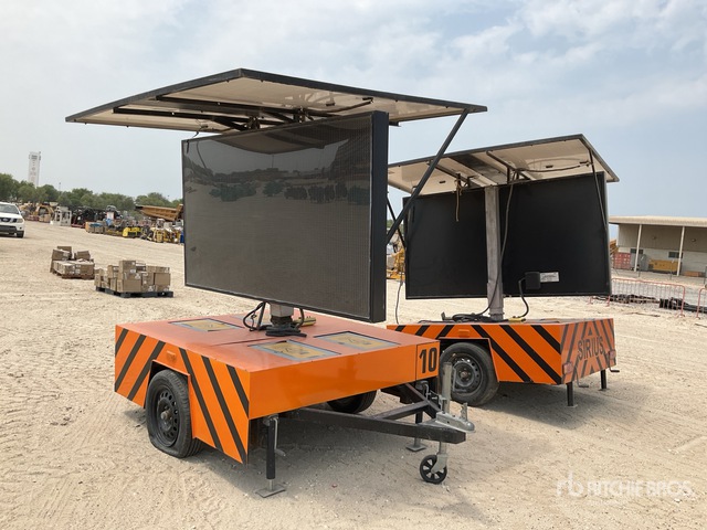 Quantity of (2) 2021 Sirius Solar Tow Behind Message Board | Ritchie ...