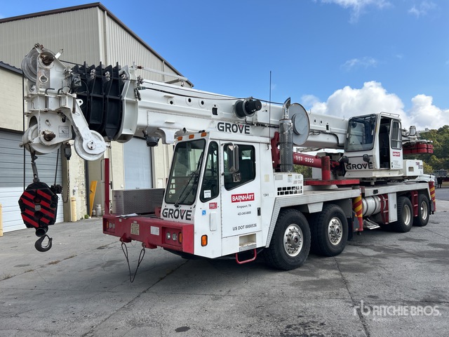 2003 Grove TMS9000E 90 ton 8x4x4 Hydraulic Truck Crane | Ritchie Bros ...