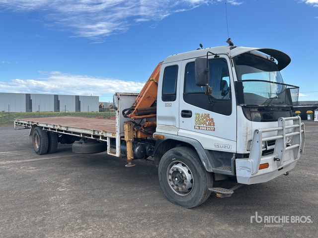 1997 Isuzu FVR 950 4x2 Flatbed Truck with Crane | Ritchie Bros. Auctioneers