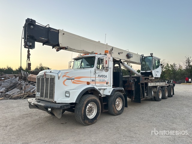 National 1800 Straight Boom on 2006 Kenworth T800B 10x6 Crane Truck ...