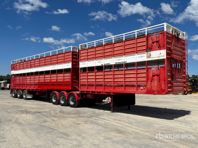 2014 HILLCREST Tri/A B-Double Combination Livestock Trailer | Ritchie ...