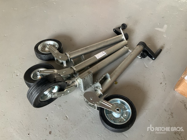 Quantity of (4) European style easy lift 60mm jockey wheels Wheels ...