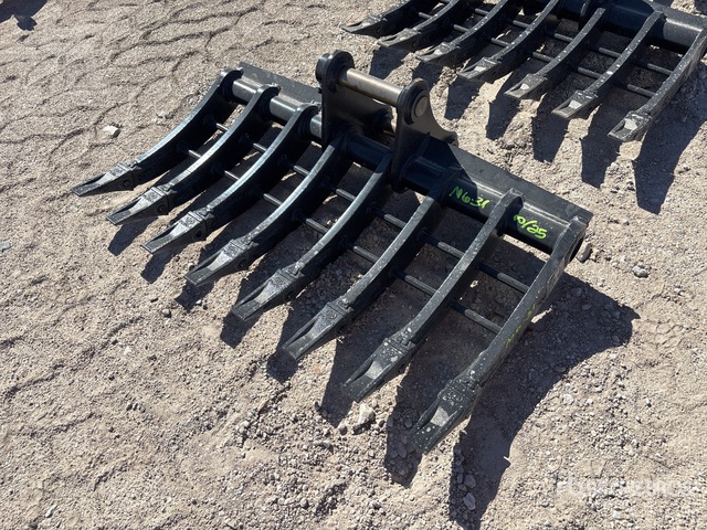 2025 Warrior WBRC07-1200 48 in 6-8T 1200mm Excavator Rake - Fits Cat ...