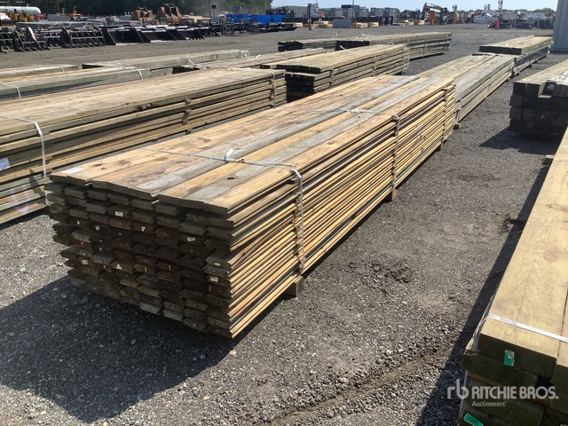 Quantity of (96) 2 in x 6 in x 16 ft Surplus T & G Pine Lumber ...