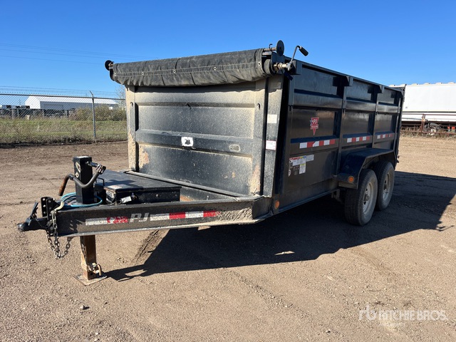 PJ Trailers 14 ft T/A Tipping Utility Trailer | Ritchie Bros. Auctioneers