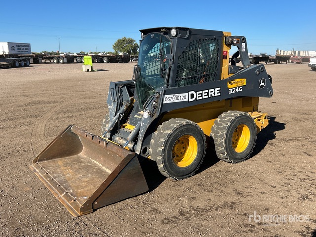 2019 John Deere 324G Two-Speed Skid Steer Loader | Ritchie Bros ...