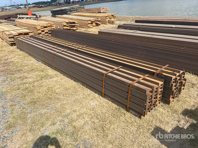 Quantity of (2) Bundles of 6 in x 20 ft I Beams Varios metales ...