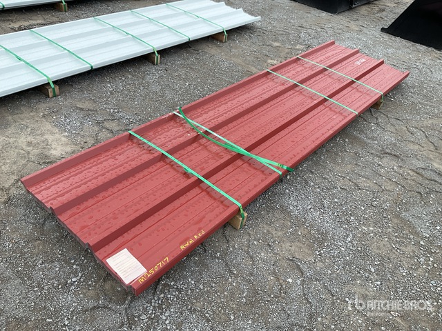 Quantity of 2025 Kit Containers Steel R Panel 3 ft x 12 ft Red Panels ...