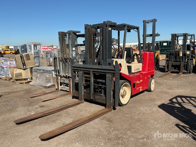 1993 Hyster S155XL 14100 lb Pneumatic Tire Forklift | Ritchie Bros ...