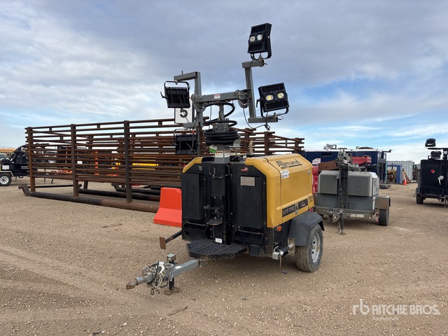 2014 Allmand Bros Mine Spec V Series 20 kW Torre de iluminación ...