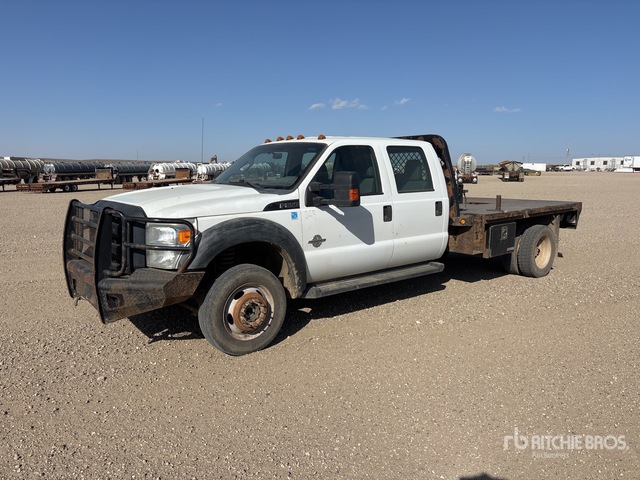 2011 Ford F-550 XL 4x4 Crew Cab Flatbed Truck | Ritchie Bros. Auctioneers