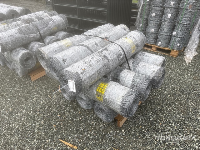 Quantity of (10) 2024 BYT FFC762 330 ft x 4 ft Galvanized Farm Fencing ...