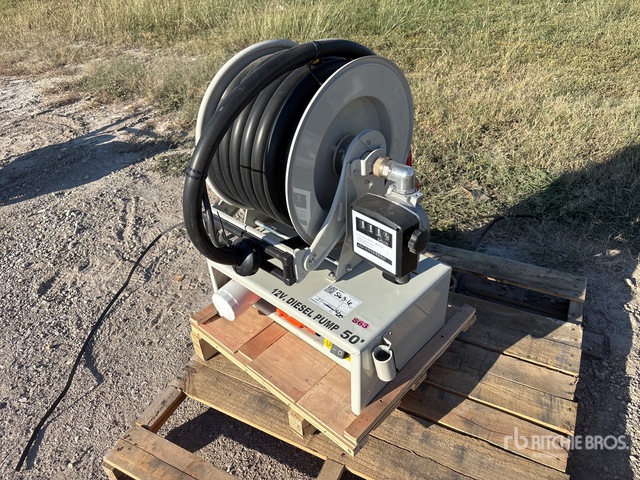 Metered 50 ft Diesel Fuel Reel w/12 Volt Pump (Un ; Model: NA General ...