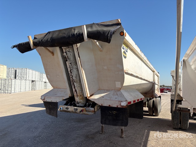 2000 Hilbilt 30 ft T/A Quarter Frame Demolition Tipping Trailer ...