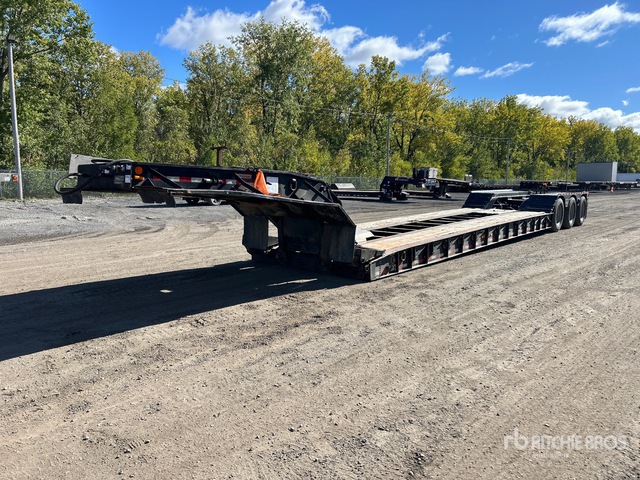1999 Talbert Tri/A Double Drop Removable Gooseneck Lowboy Trailer ...
