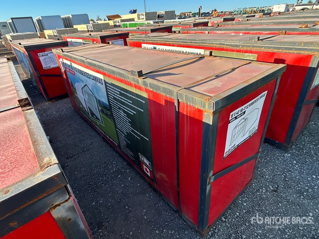 Lynx HD-17 18 ft x 40 ft x 17 ft Rubberized Canvas Storage Building ...