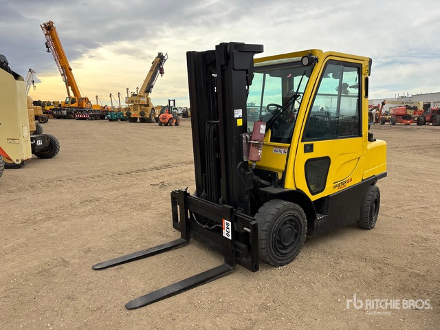 2012 Hyster H80 FT 7650 lb Pneumatic Tire Forklift | Ritchie Bros ...