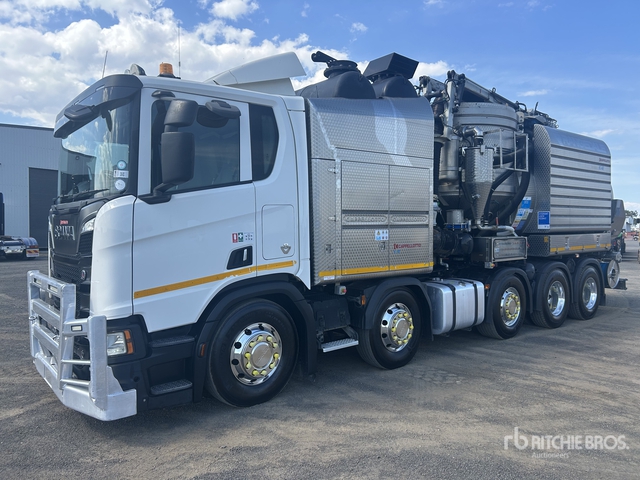 2019 Scania R620 10x4 Twin-Steer w/ 2019 Cappellotto Cap Bora 3200 CL ...