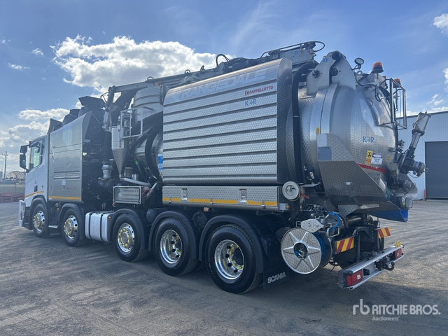 2019 Scania R620 10x4 Twin-Steer w/ 2019 Cappellotto Cap Bora 3200 CL ...