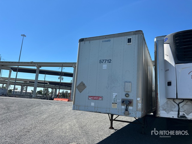 2002 Stoughton PVW-575T-S-C-WDG 57 ft x 102 in Sliding T/A Van Trailer ...