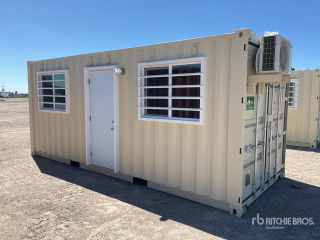 2025 20 ft x 8 ft Skid-Mounted Storage Container Mobile Office (Unused ...