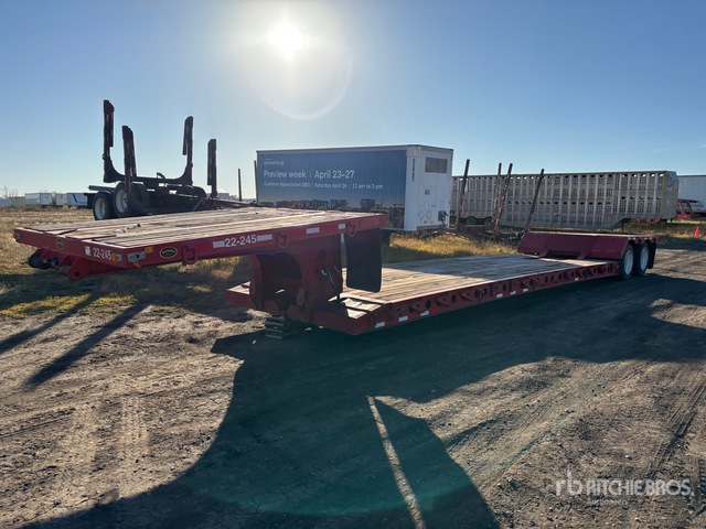 1995 Aspen RGN 30 ton T/A Double Drop Removable Gooseneck Lowboy ...
