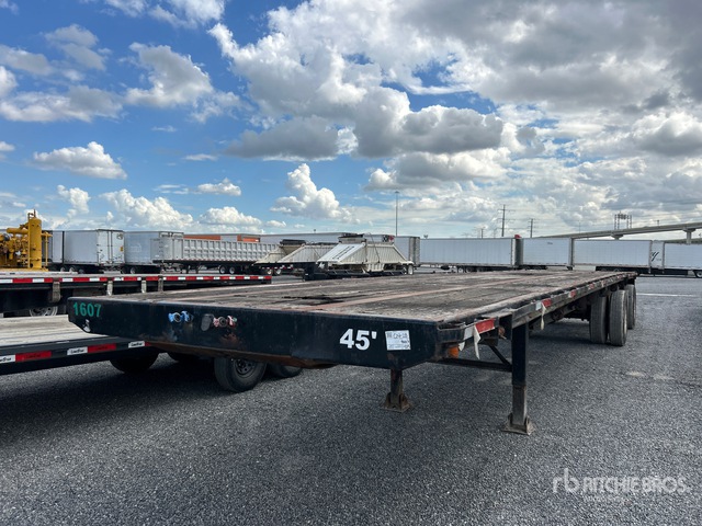 1989 Loadcraft PLW40SS 45 ft T/A Spread Axle Flatbed Trailer | Ritchie ...