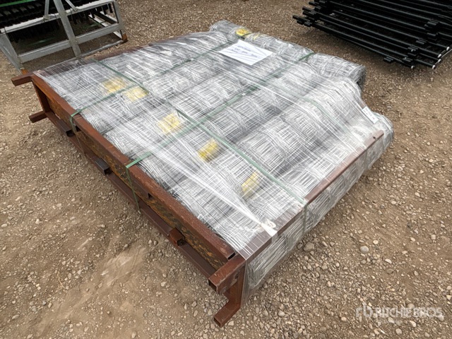 Quantity of (8) 2024 BYT FFC762 330 ft x 4 ft Galvanized Farm Fencing ...