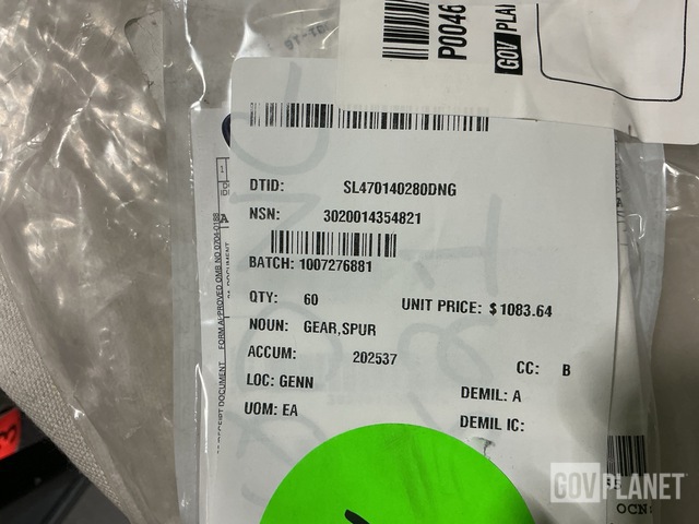 Surplus (60) Brighton Cromwell GBV-F3-60-0001-16 Spur Gears in ...