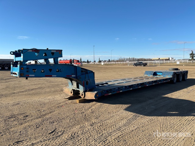 2009 Trail King T/A Extendable Double Drop Removable Gooseneck Lowboy ...