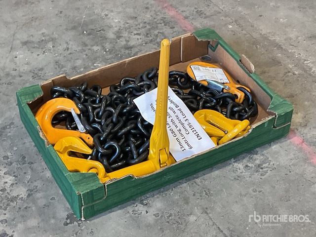 13mm G80 Lashing Chains 6mtr.long with Sling Hooks Complete with 80 ...