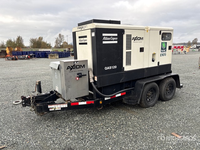 2017 Atlas Copco QAS120JDS 106 kW Mobile Generator Set | Ritchie Bros ...