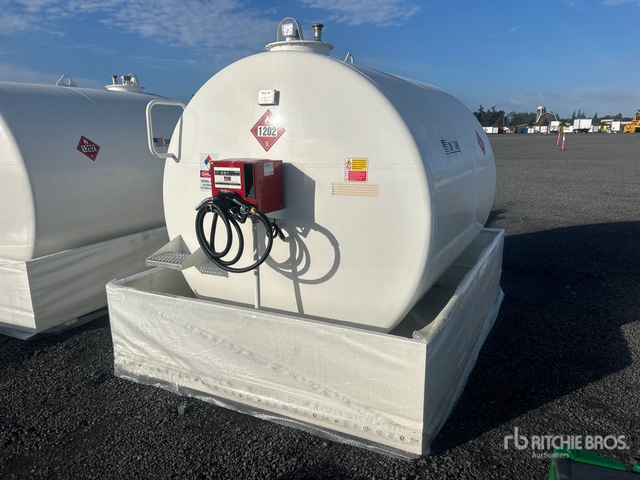 2025 AM Tank 2300N 2376 gal Skid Mounted Steel Diesel Fuel Tank (Unused ...