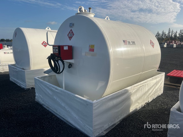2025 AM Tank 2300N 2376 gal Skid Mounted Steel Diesel Réservoir de ...