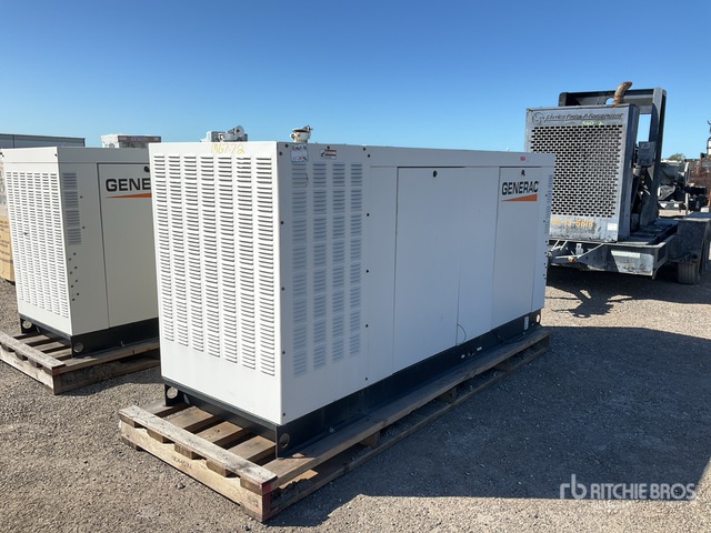 2012 Generac QT10068AVAC 100 kW Skid-Mounted Stand-By Generator Set ...