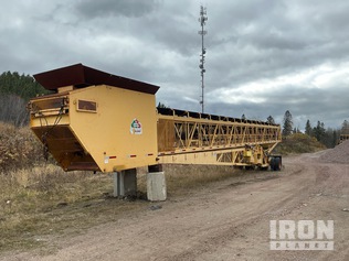 1995 Thor T140-5 36 in x 140 ft Portable Telescopic Stacking Conveyor ...