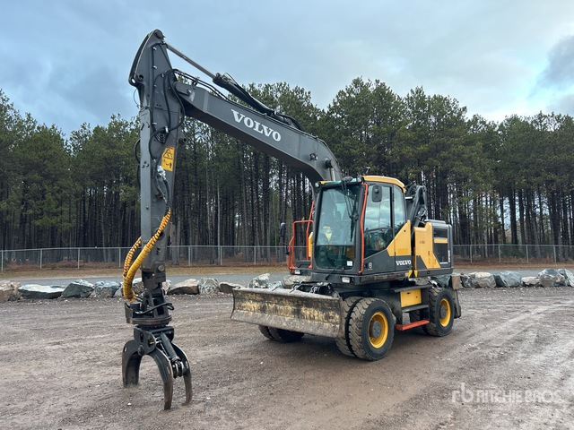 2018 Volvo EW160E 4x4 Highway Wheeled Excavator | Ritchie Bros. Auctioneers