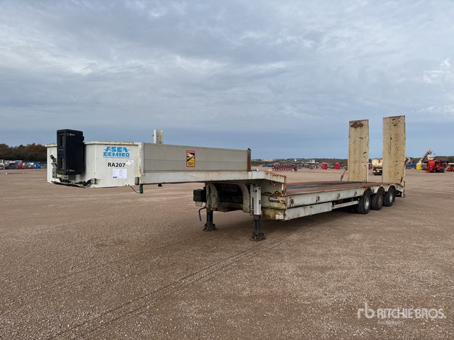 2006 Asca Demic Tri/A Semi-Remorque Porte-Engins 3 Essieux Low Loader ...